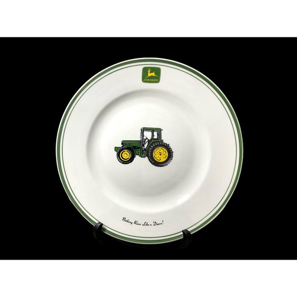 Gibson | Dining | John Deere Tractor Plate Made By Gibson 1 Diameter ...